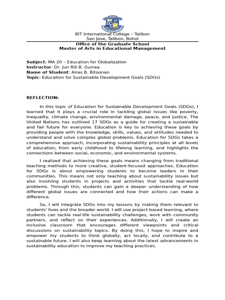 MA20 - Reflection Week7 | PDF