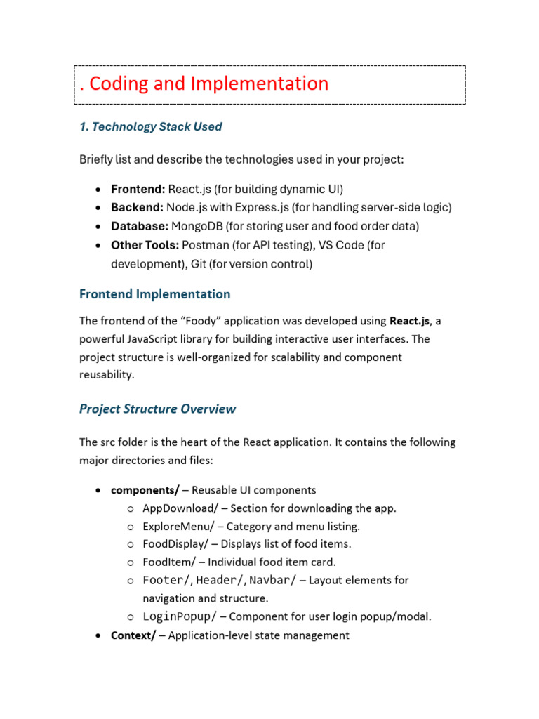 Coding and Implemention | PDF | Mobile App | Computing