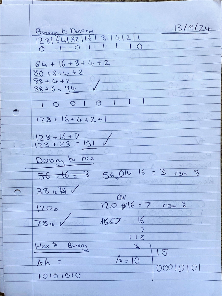 Written Work Computer Science 13-9-24 | PDF