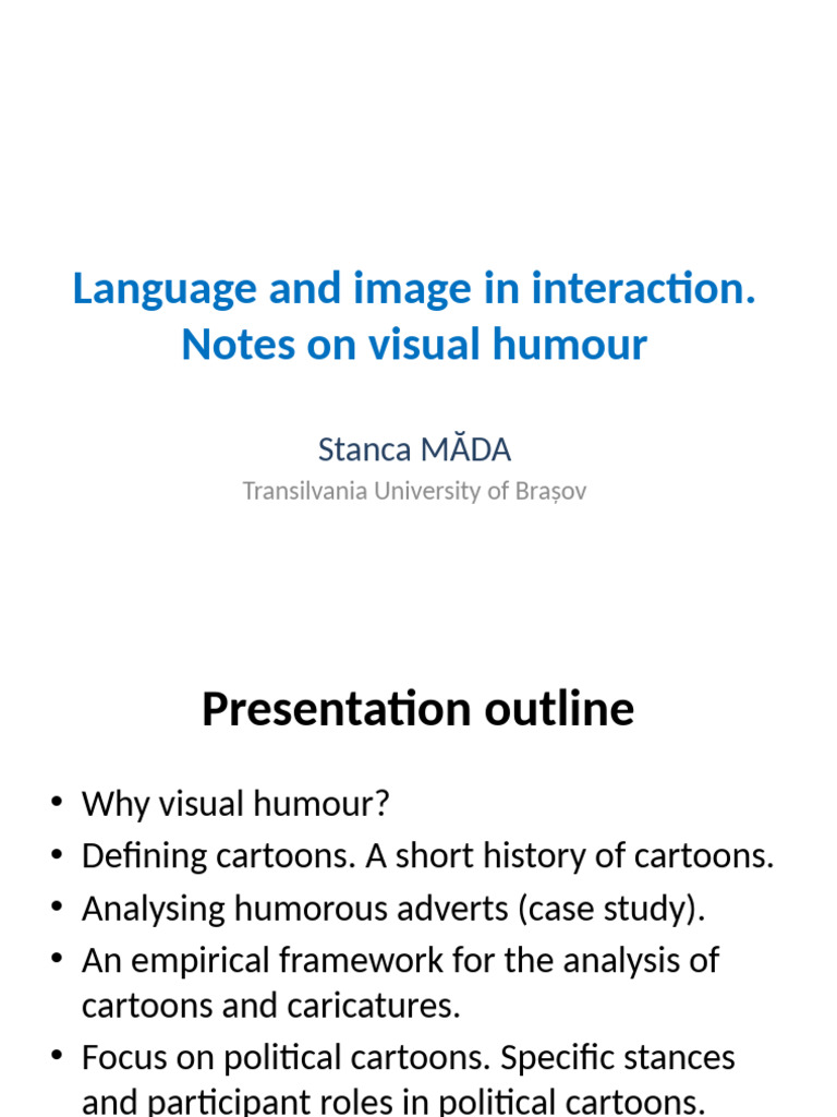 C2 Visual Humour | PDF | Cartoon | Caricature