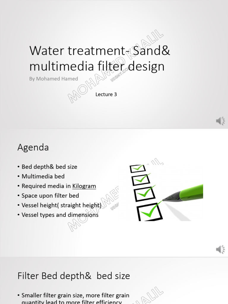 Sand and Multimedia Filter Design Guide | PDF