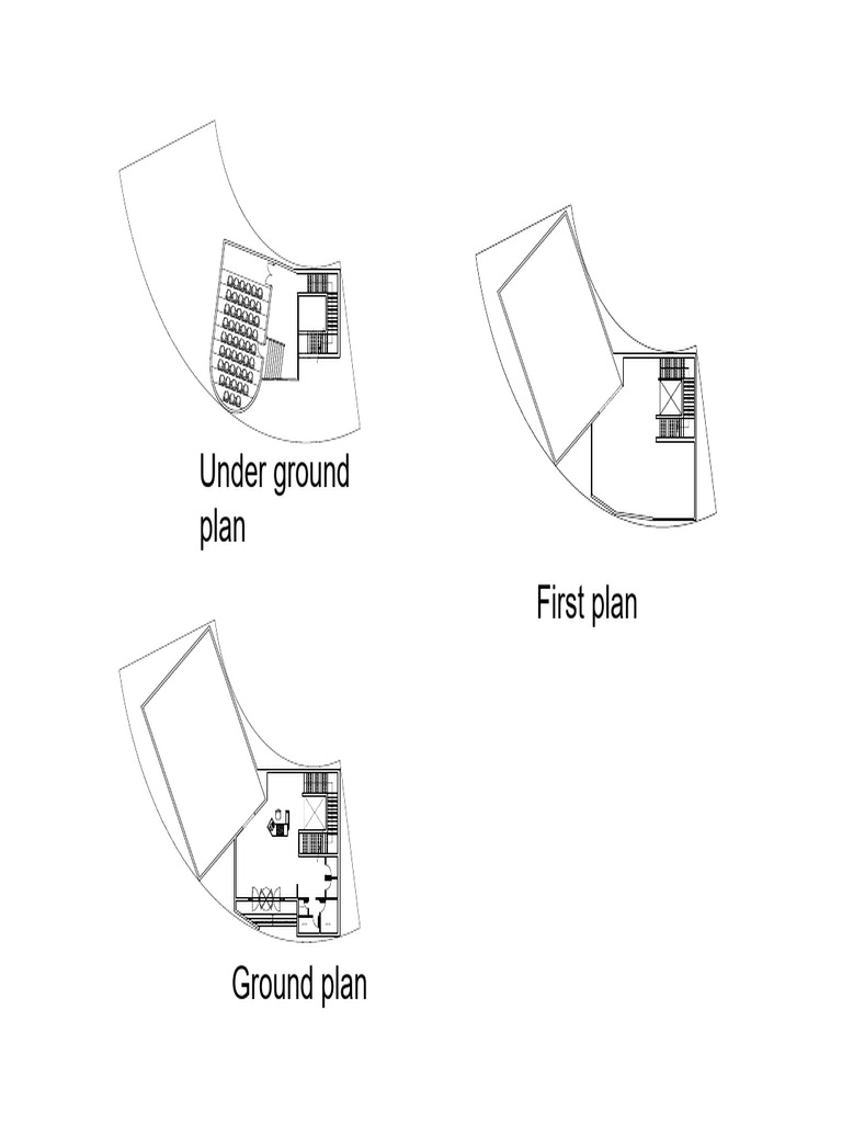 Under Ground Plan First Plan: Office Office | PDF
