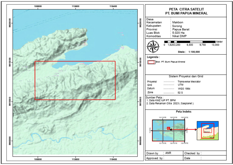 Peta Topografi PT - BPM | PDF | Geodesy | Navigation