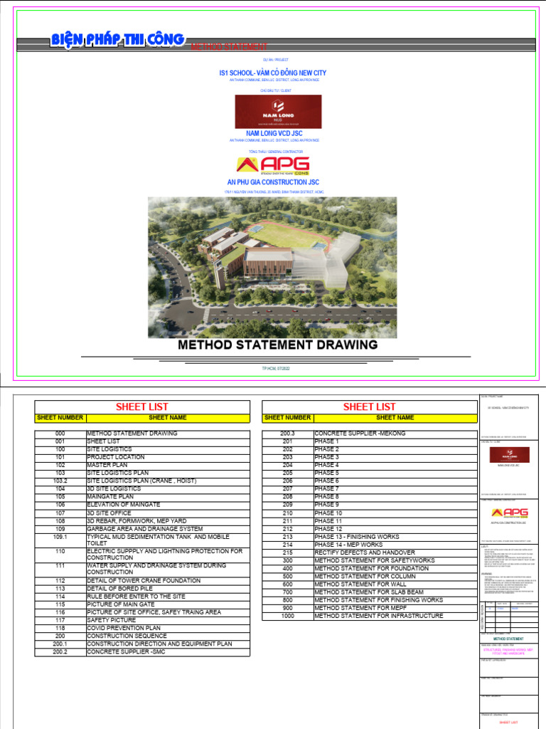 01 Detailed Method Statement Drawing | PDF
