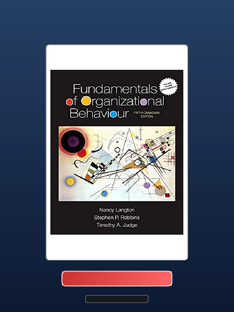 Full Chapter of Fundamentals of Organizational Behaviour Updated ...