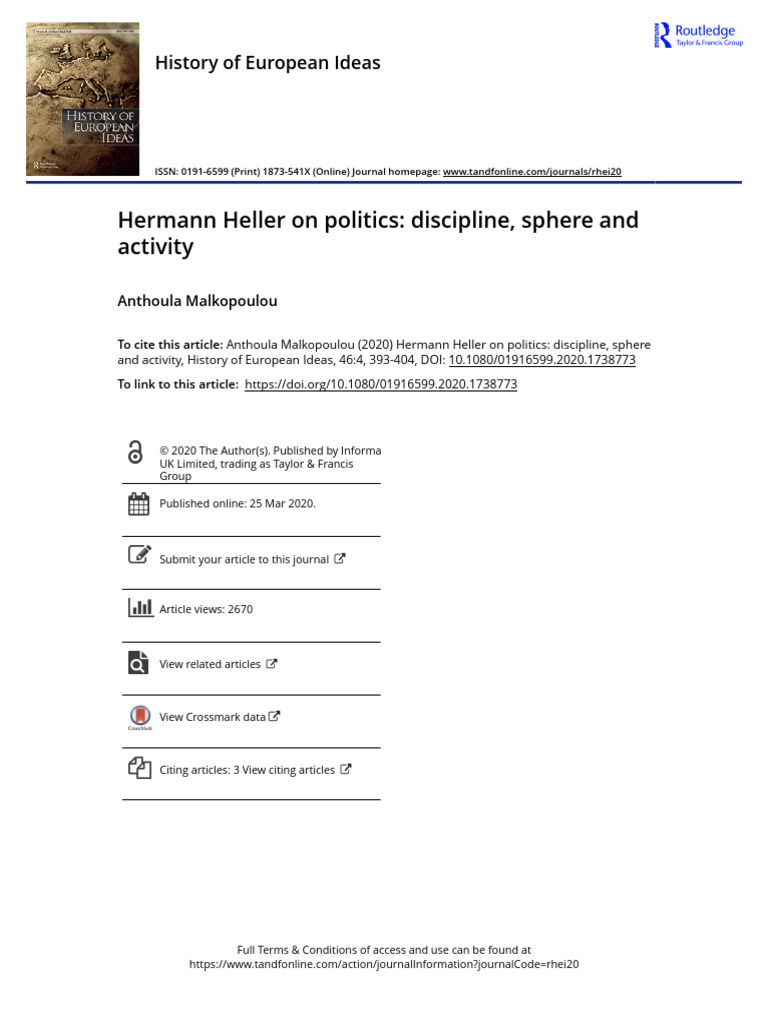 Hermann Heller's Political Theory Explained | PDF | Positivism | Science
