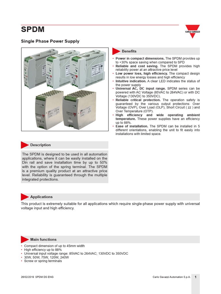 Compact Single Phase Power Supply | PDF | Power Supply | Electricity
