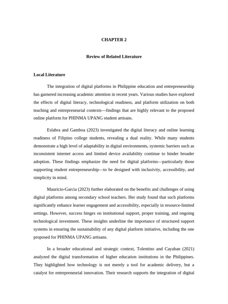 Digital Platforms for Student Artisans | PDF | Entrepreneurship | Learning