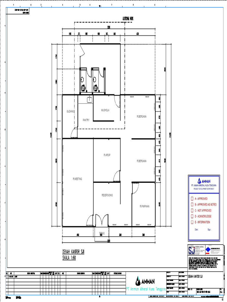 Denah Ruang Kantor Surbana Jurong | PDF