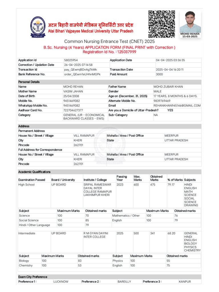 ABHA Card 91 6370 7345 3853 | PDF