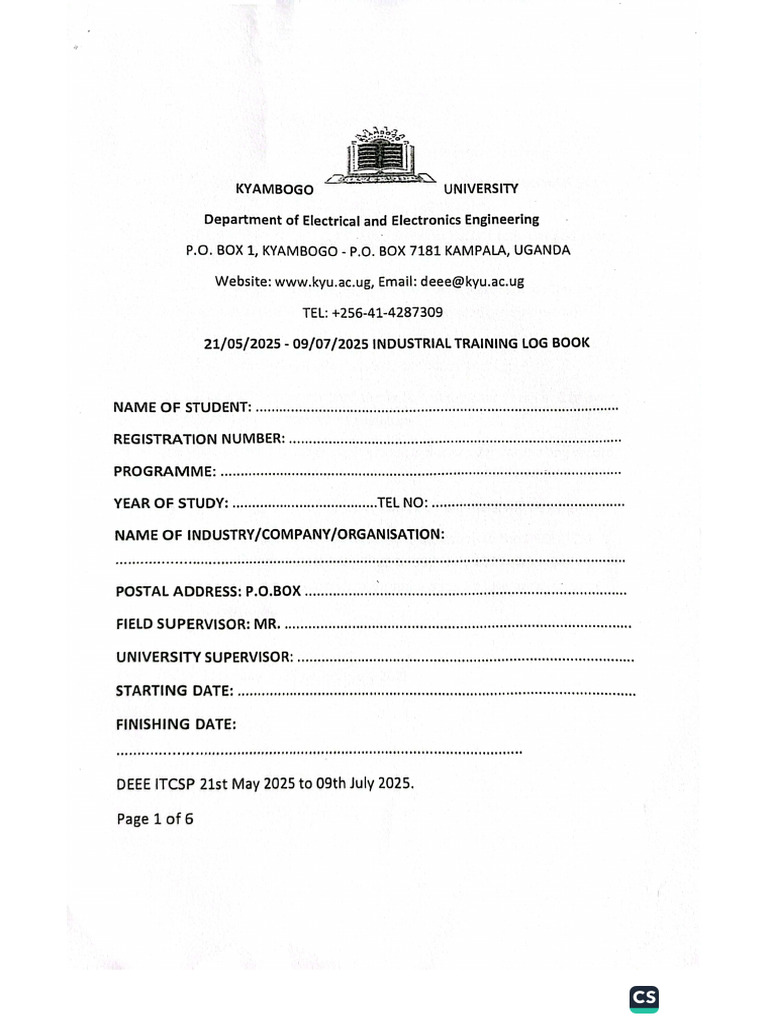 Log Book | PDF