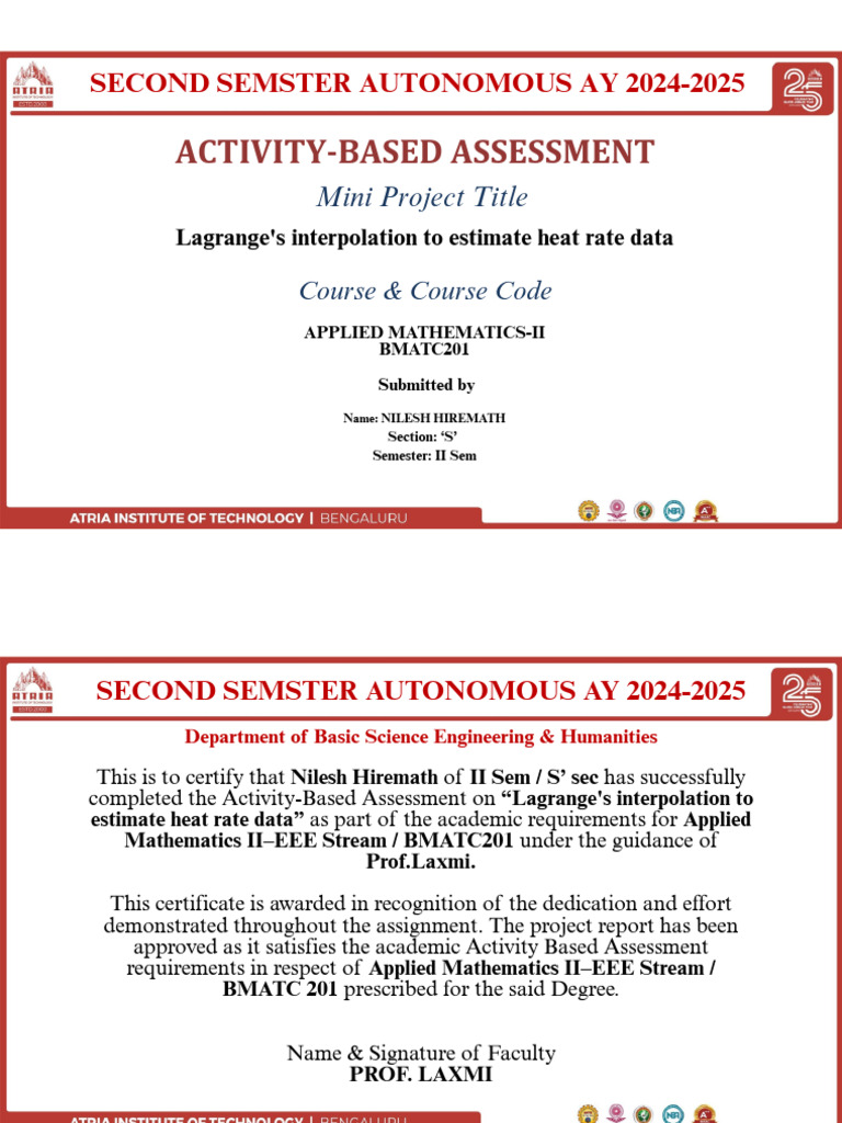 Activity Based Assessment | PDF | Interpolation | Enzyme Kinetics