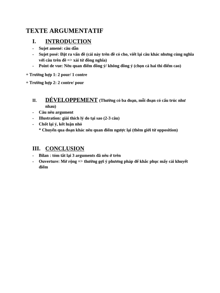 Texte Argumentatif | PDF
