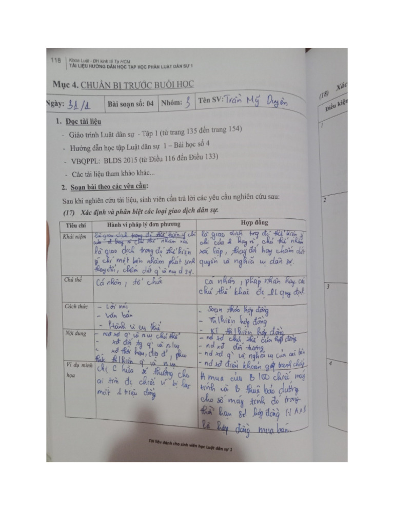 TRẦN MỸ DUYÊN - LỚP EL0002 K49 (BÀI SOẠN 04) | PDF