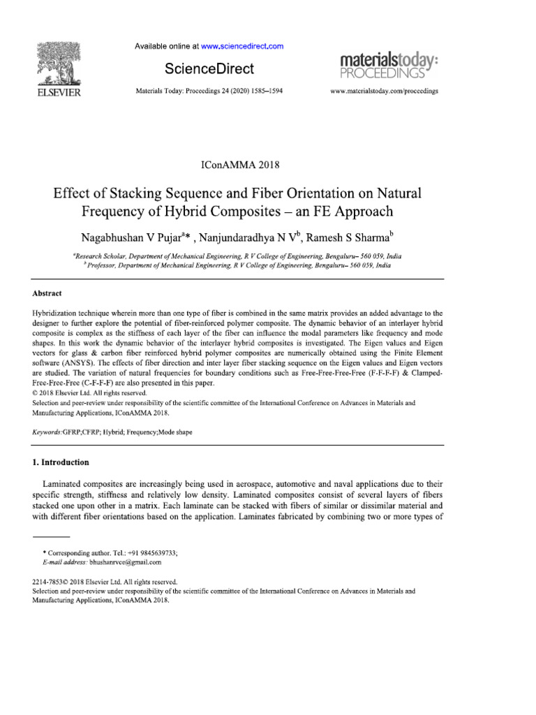 Effect Of Stacking Sequence And Fiber Orientation On Natural Pujar Pdf