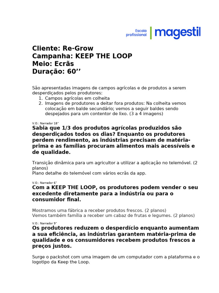 Guião Filme Keep The Loop Versão 2 26-02-2025 | PDF