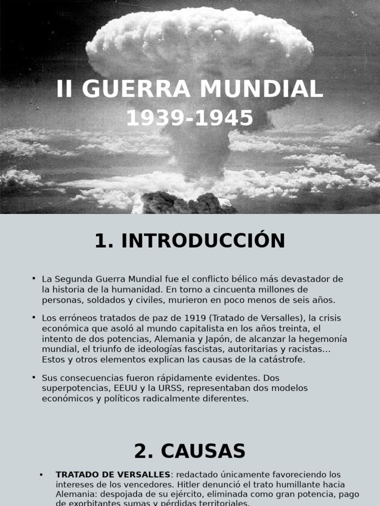 Causas y Desarrollo de la II Guerra Mundial | PDF | Vichy Francia ...