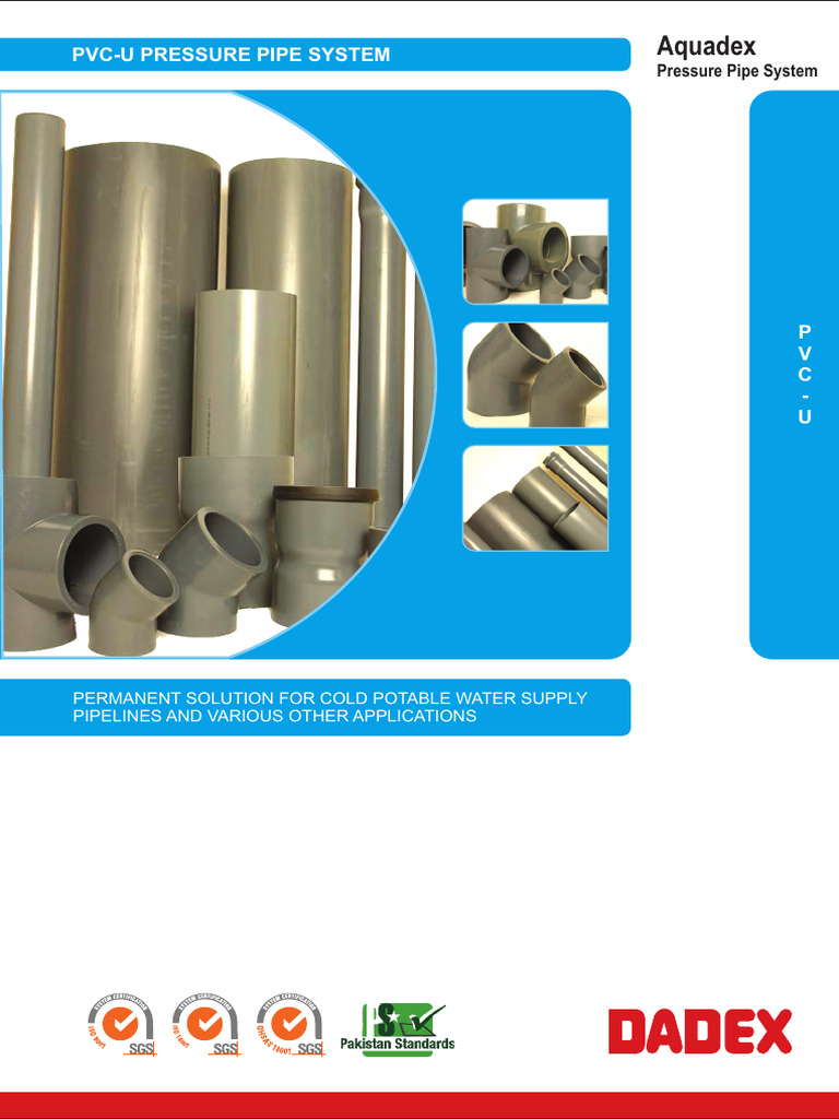 Aquadex (UPVC Pressure Pipes) | PDF | Pipe (Fluid Conveyance ...