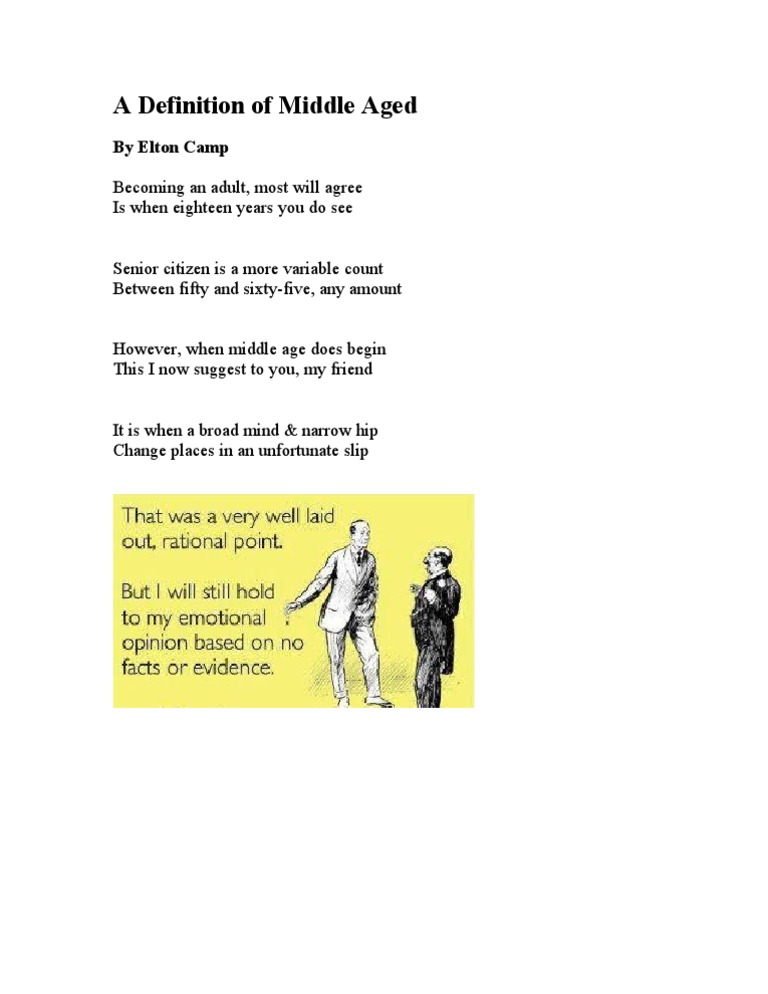 Understanding Middle Age Definition | PDF