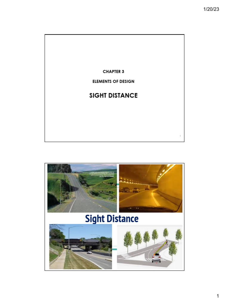 Lec 4 Highway Engineering Updated | PDF | Road Surface | Transport