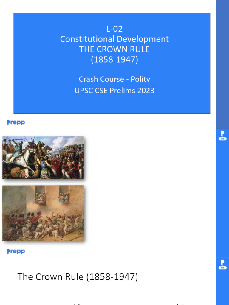 Overview of Crown Rule in India (1858-1947) | PDF | Legislature ...