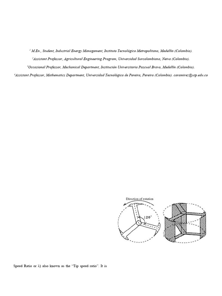 Vertical Axis Darrieus Turbines State of The Art Research | PDF ...