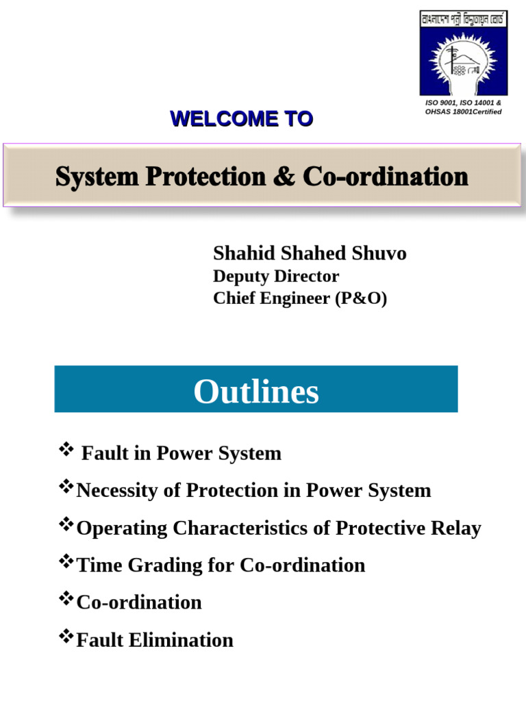 System Protection & Coordination | PDF | Relay | Electric Power