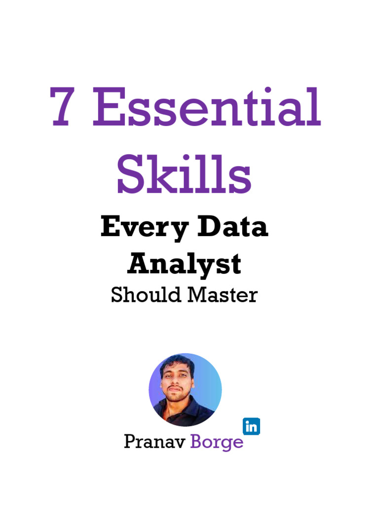 7 Essential Skills For Data Analyst | PDF | Statistics | Data