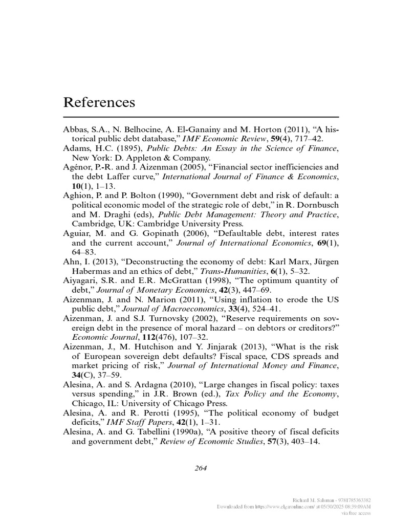 Reference XHTML | PDF | Government Budget Balance | Government Debt