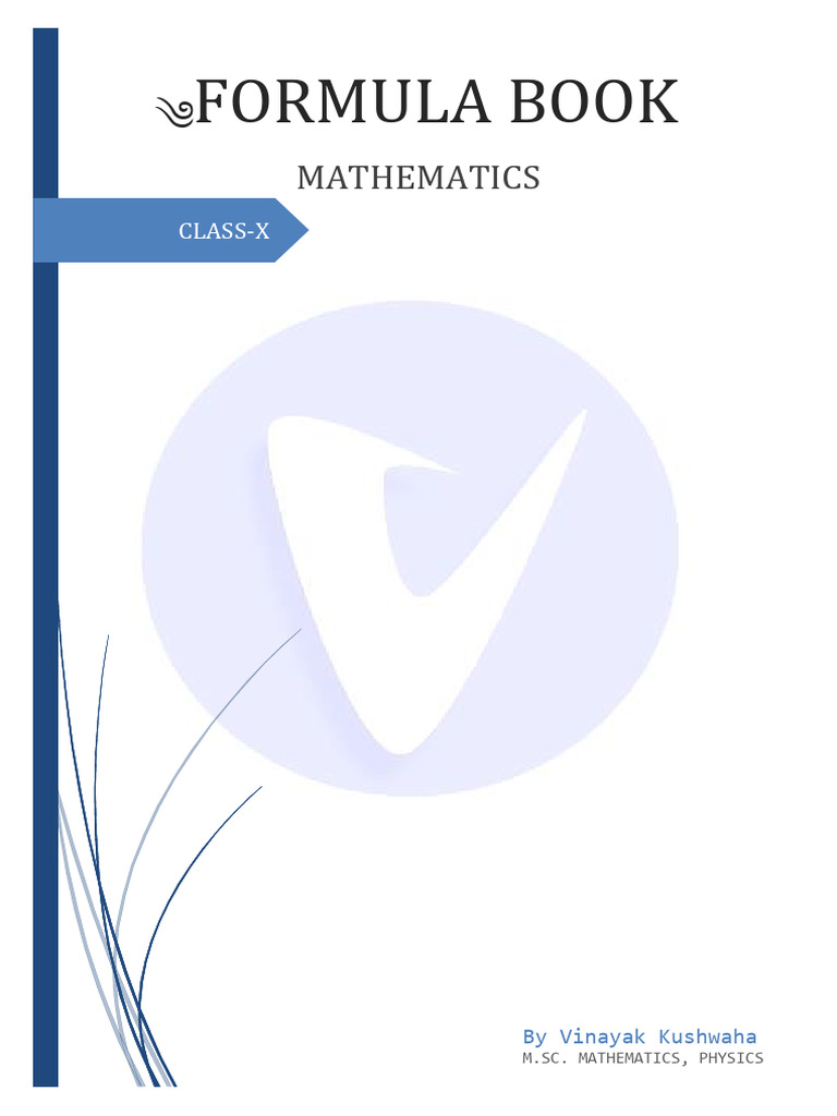 Class 10 Math Formula Book | PDF | Numbers | Prime Number