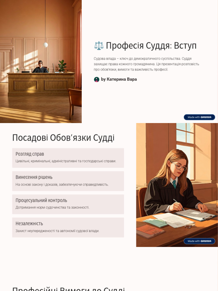 Profesiya Suddya Vstup | PDF