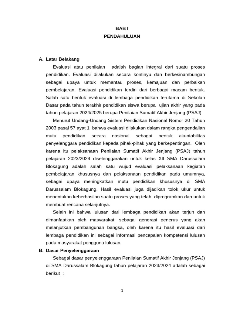 Program Kegiatan Usp 22-23 | PDF