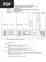 Form Travelling Allowance Bill For Tour TA and DA | PDF | Public ...