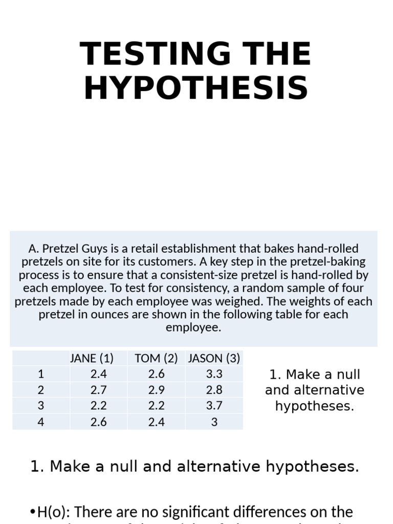 Hypothesis Testing Pdf P Value Hypothesis
