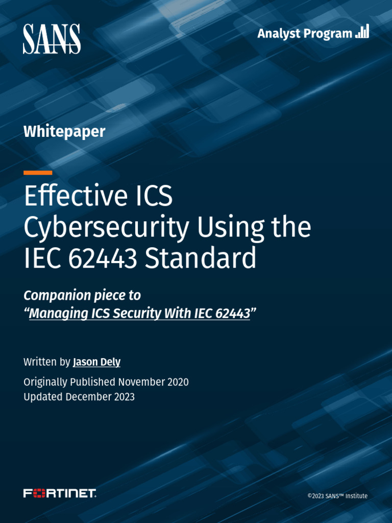 ICS Cybersecurity with IEC 62443 Guide | PDF | Computer Security | Security
