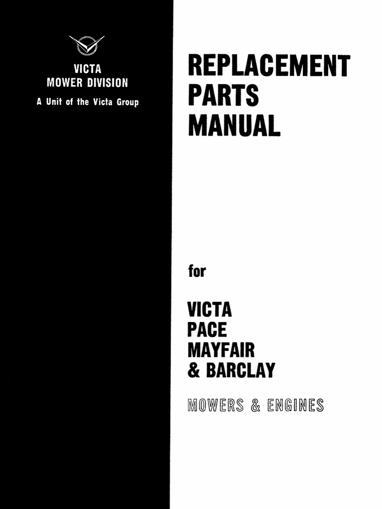 Victa Parts Manual 1955 To 1969 | PDF