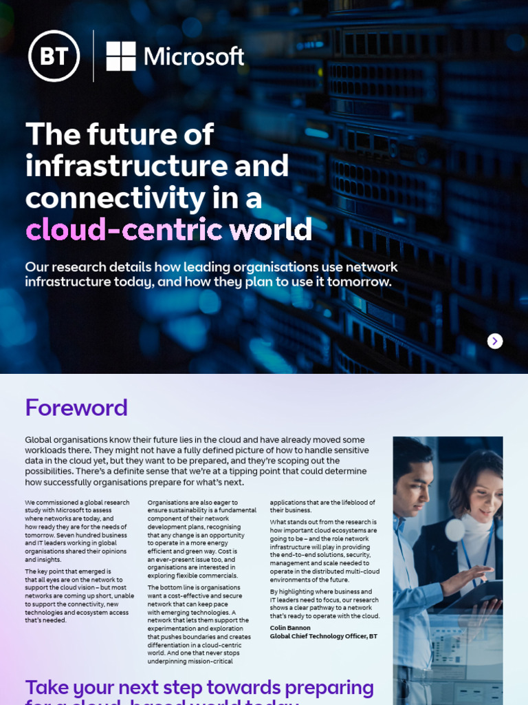 The Future of Infrastructure and Connectivity in A Cloud Centric World March2023 | PDF | Cloud ...