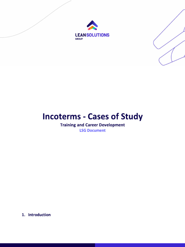 Incoterms Study Cases | PDF