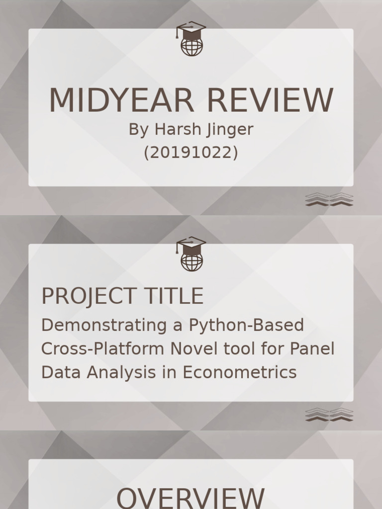 Novel Library For Panel Data Analysis Using Python Mid Year Review ...