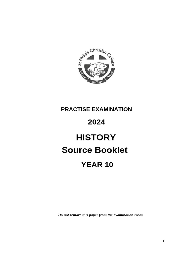 Year 10 History Exam Source Booklet | PDF