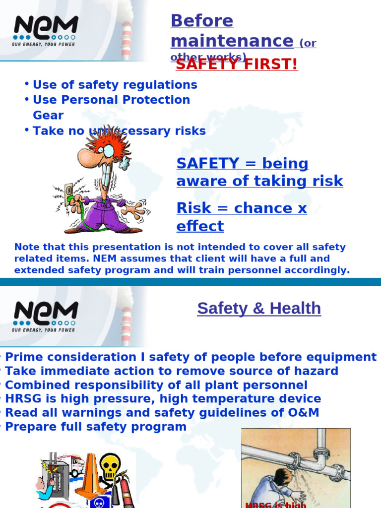 Heat Recovery Steam Generator Safety and Maintenance | PDF | Safety ...