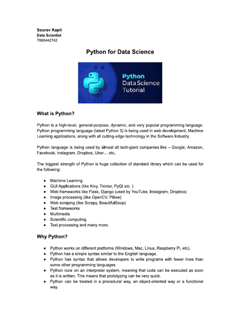 Intro To Python | PDF