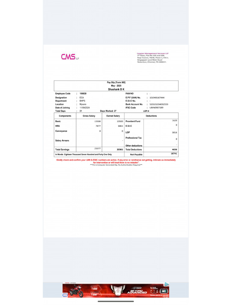 Pay Slip | PDF