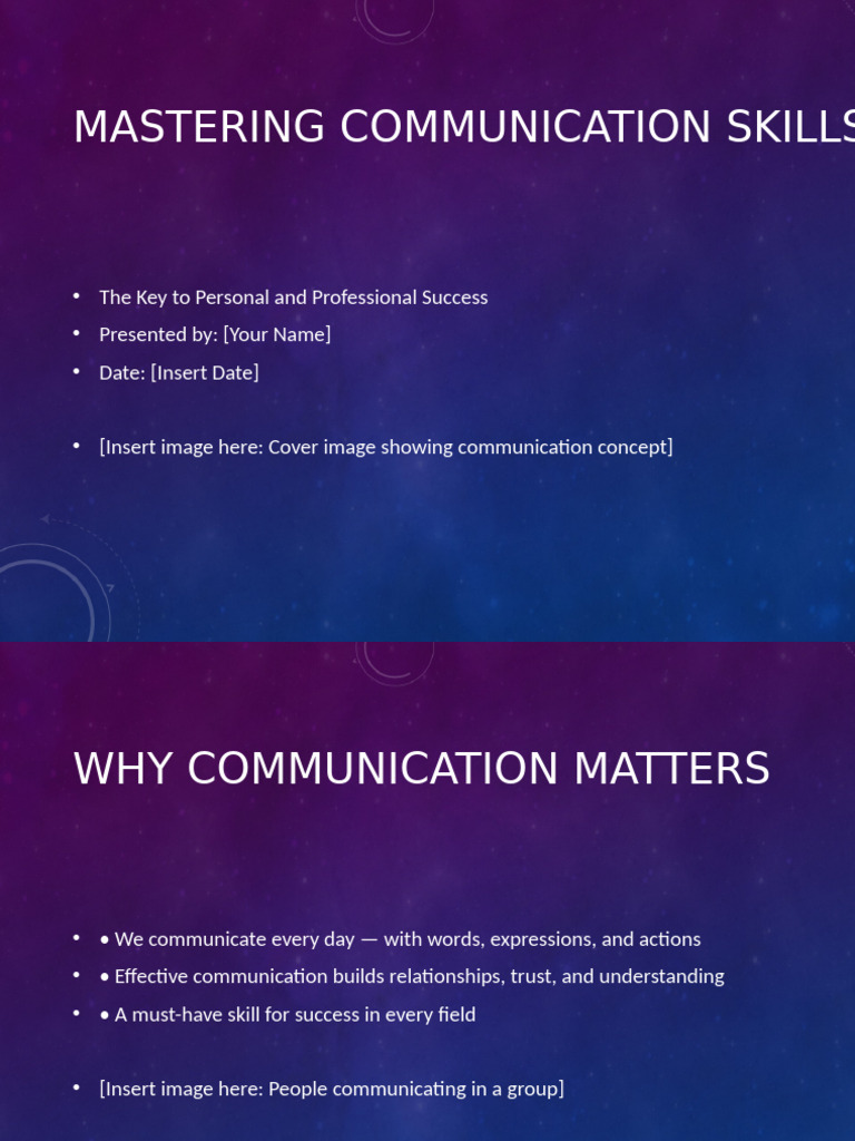 Communication Skills Placeholder Design-1 | PDF