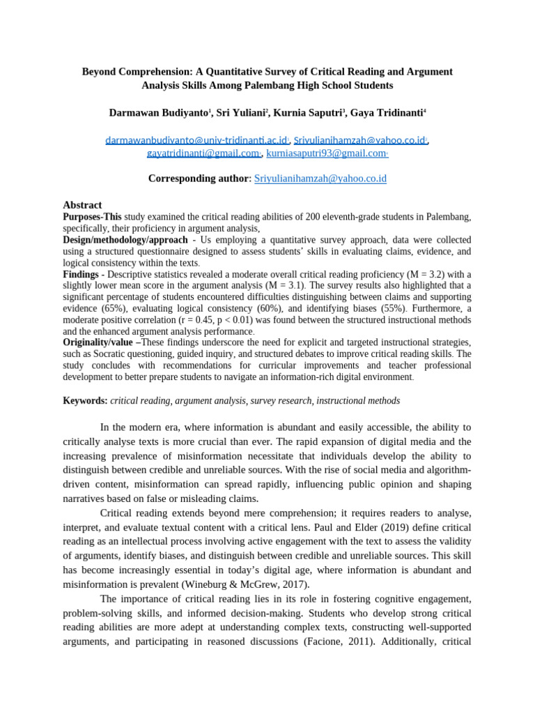Beyond Comprehension Clean 12-03-2025 | PDF | Survey Methodology ...