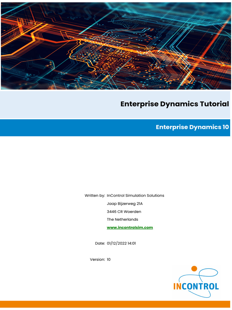 Enterprise Dynamics Tutorial | PDF | Icon (Computing) | Simulation