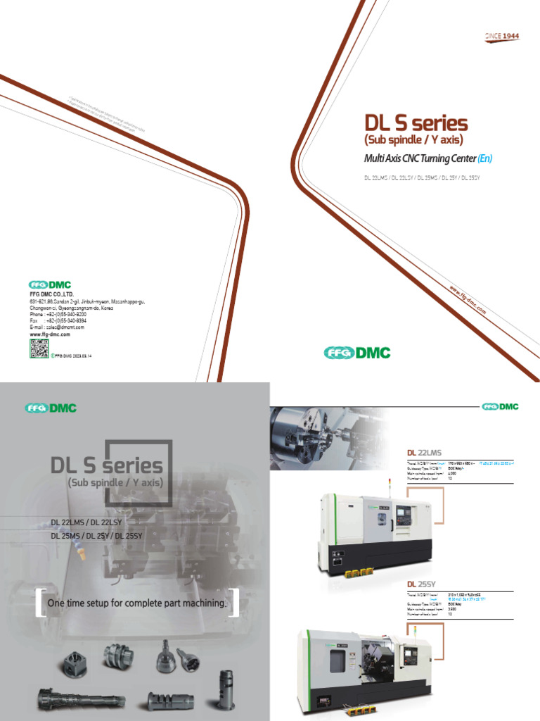 DL S Series - Sub Spindle - Y Axis (23.5.24) | PDF | Numerical Control ...