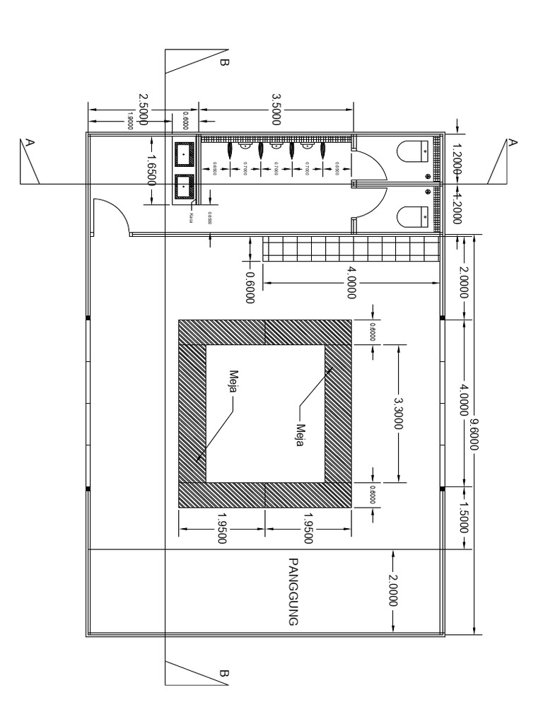 Denah Aula dan Panggung Meja | PDF