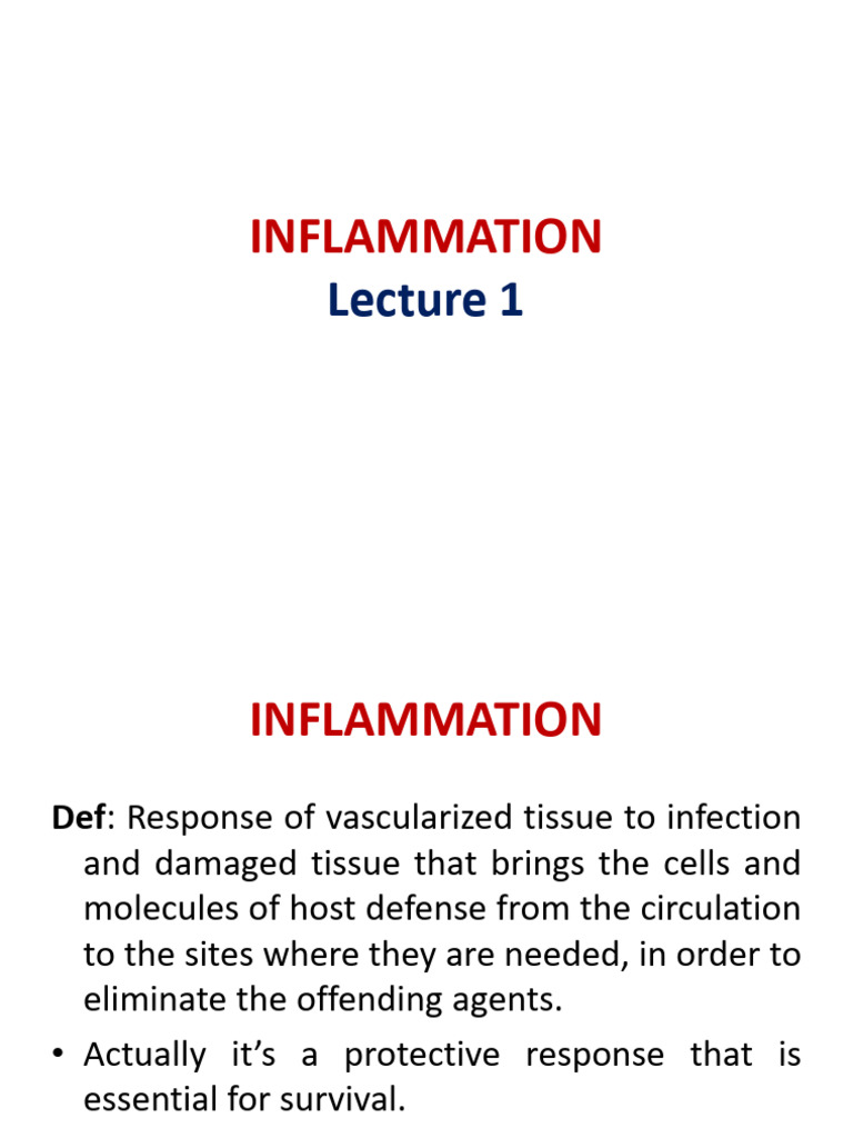 Events in Acute Inflammatory Response | PDF | Phagocyte | Inflammation