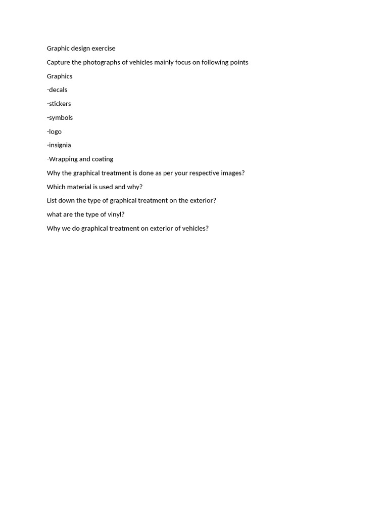 1-Graphic Design Exercise | PDF